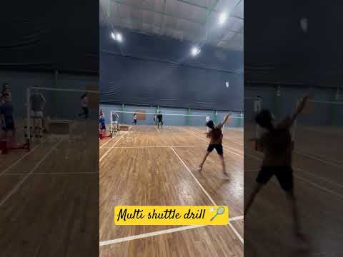 Multi shuttle drill 🏸#badminton #badmintonlovers - YouTube