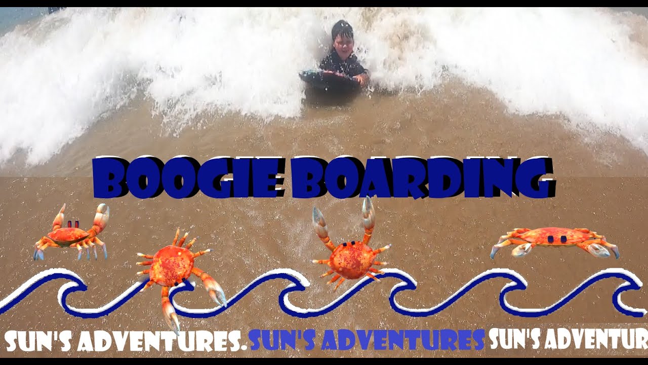fun beAch Boogie boarDing - YouTube
