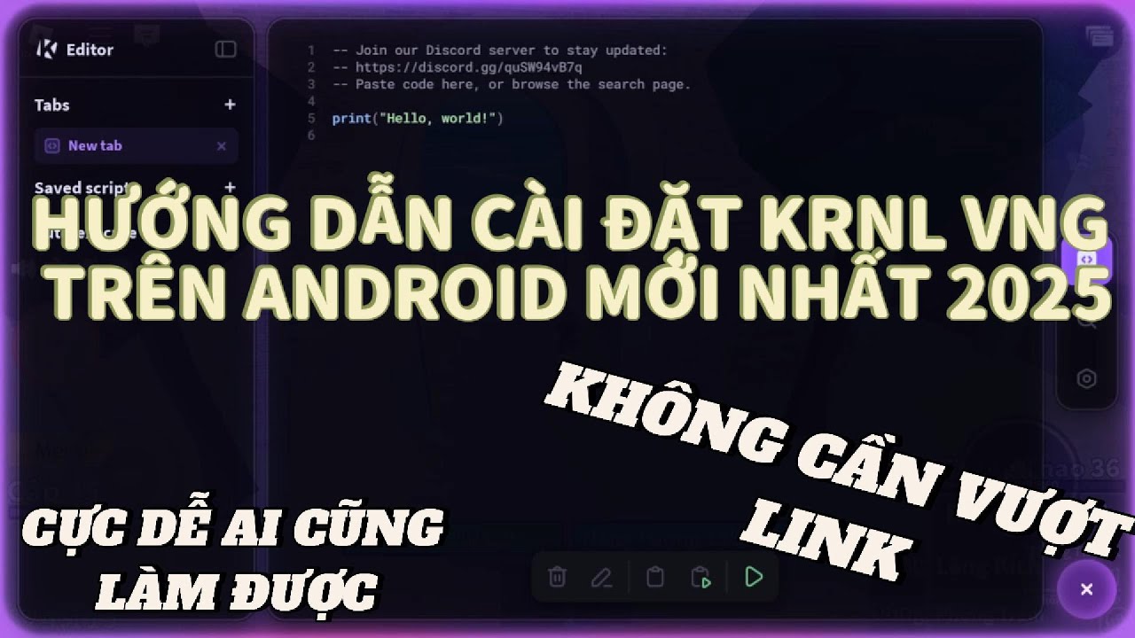 Cách Cài Đặt KRNL VNG Trên Android Mới Nhất 2025 | Không Cần Vượt Link ...