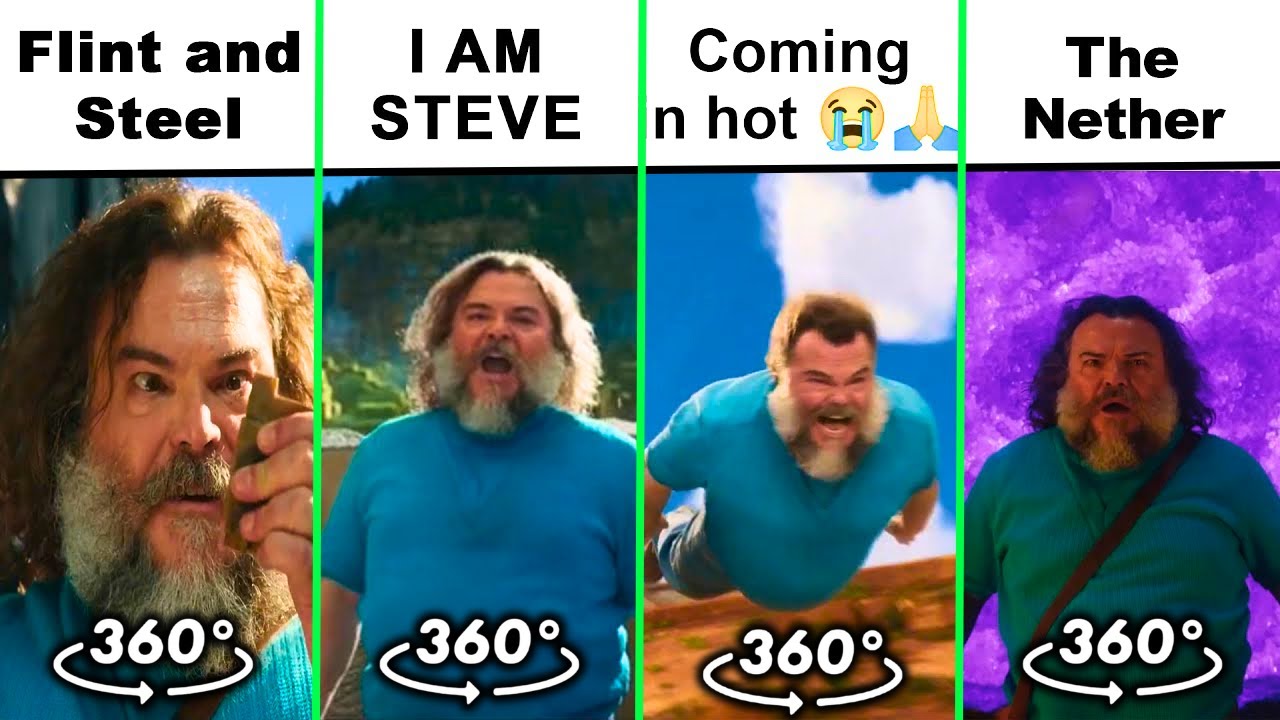 Minecraft Movie STEVE MEMES Compilation n 360° VR - YouTube