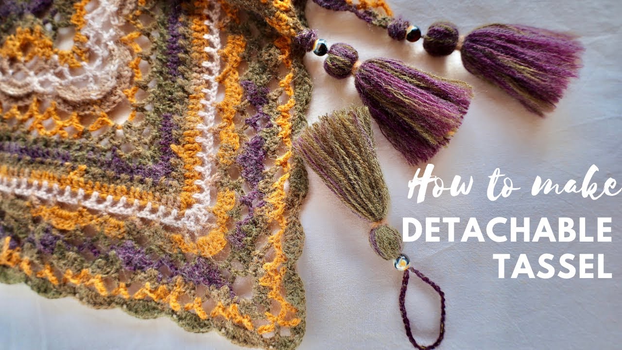 How to make detachable tassels. Tutorial. - YouTube