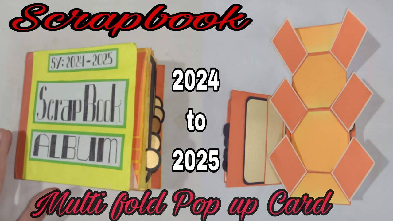DIY MULT FOLD PHOTO CARD SCRAPBOOK TUTORIAL - YouTube