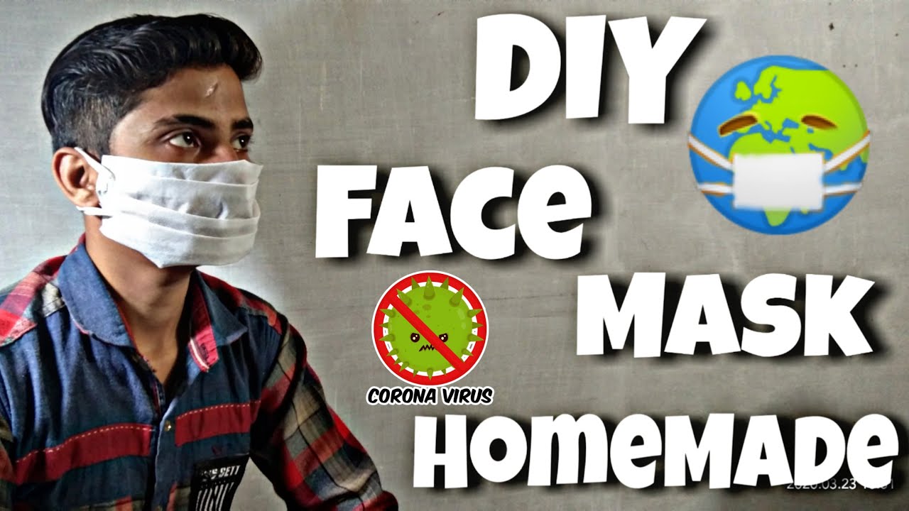 How To Make A DIY Face Mask At Home | Corona Virus | Virus Protection ...