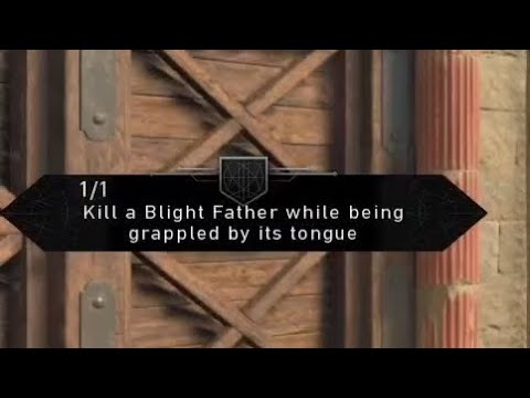 kill a Blight Father While being grappled by its tongue - YouTube