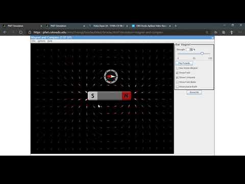 Magnet and Compass on PhET simulation - YouTube