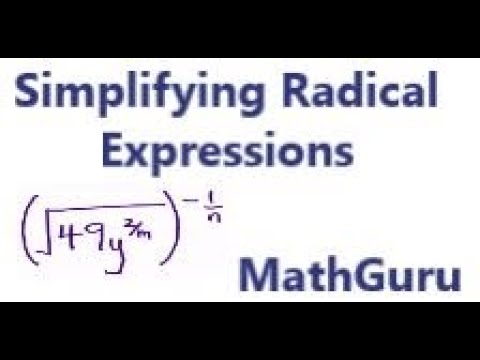 How to Simplify Radical Expressions | Rational Exponents | Fractional ...