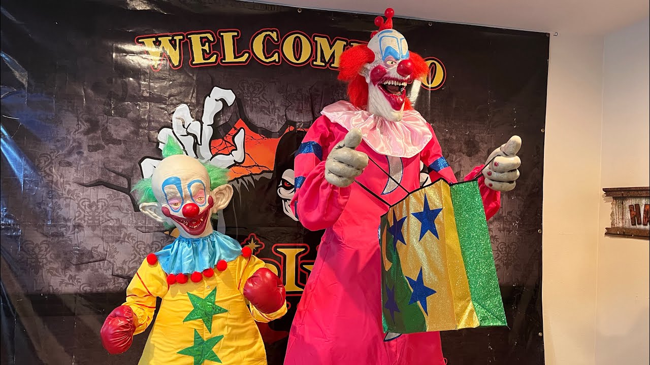 Shorty and slim killer klowns from outer space animatronic duo spirit ...