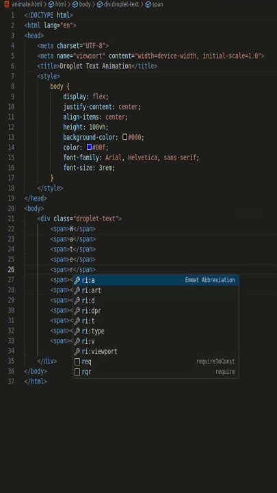 Text drop animation CSS/HTML #coding #css #animation #html5 #cssanimation #textanimation # ...