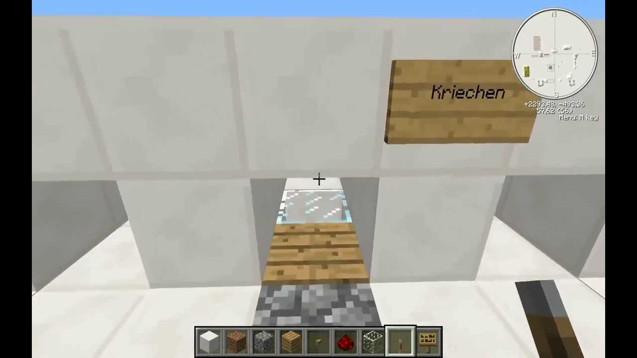 Kriechen in Minecraft! Mein mcEdit Filter! - YouTube