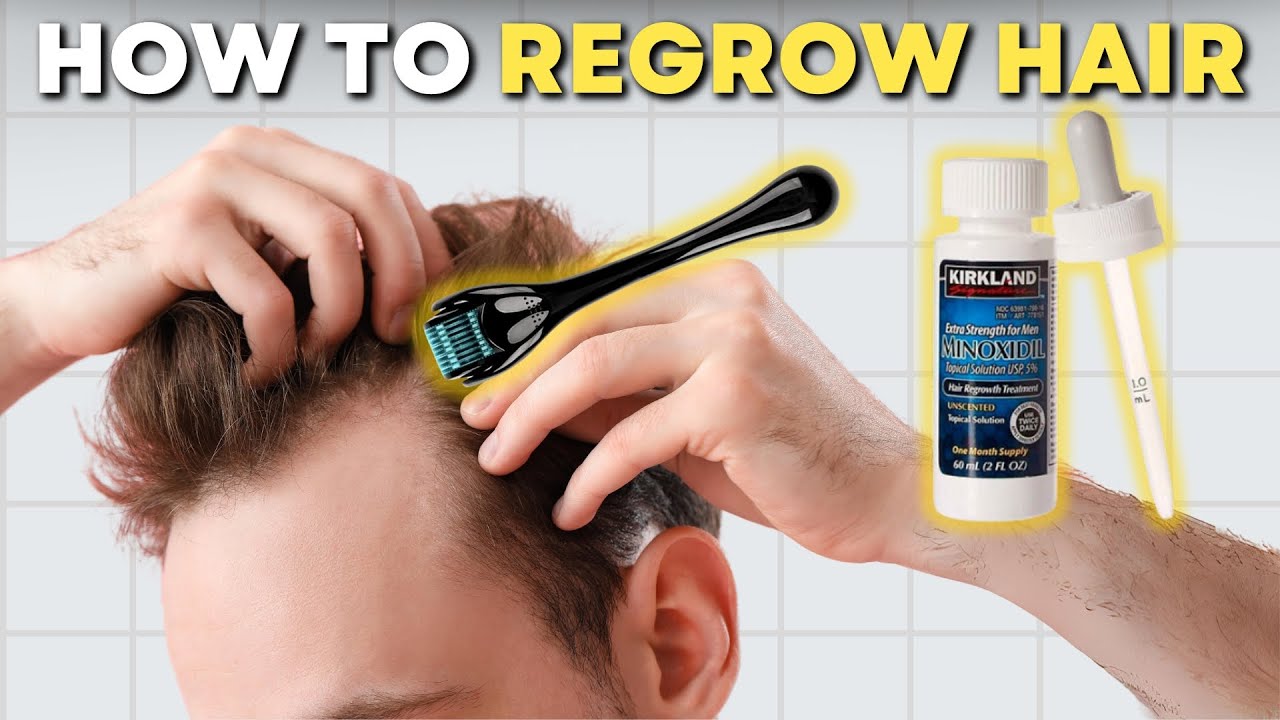 How to Microneedle with Minoxidil for Best Hair Results - YouTube
