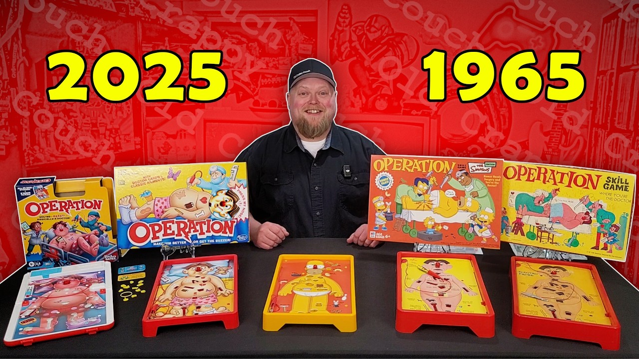Operation Retro Board Game Review - Milton Bradley (1965) vs. Hasbro ...