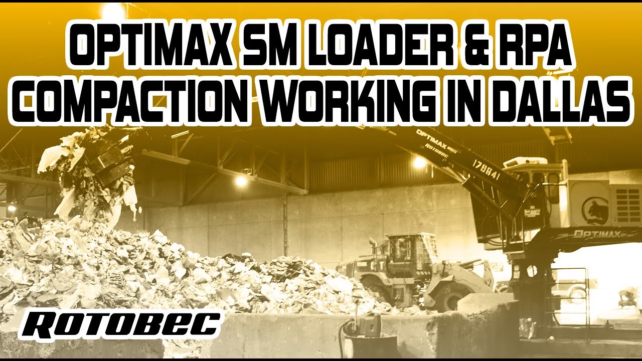 Rotobec Optimax loader and RPA compaction working in Dallas! #Rotobec # ...