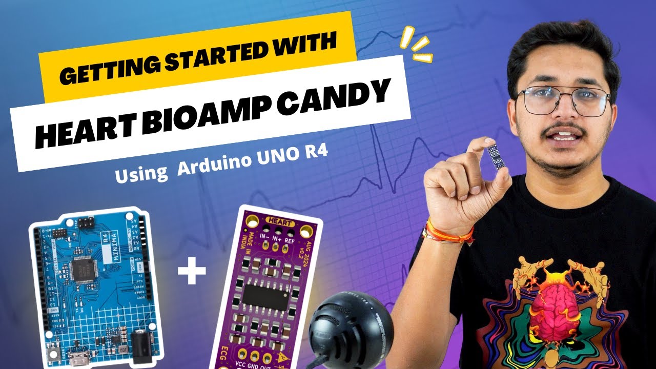 How to use Heart BioAmp Candy? | Candy-size ECG sensor | Record ECG at ...