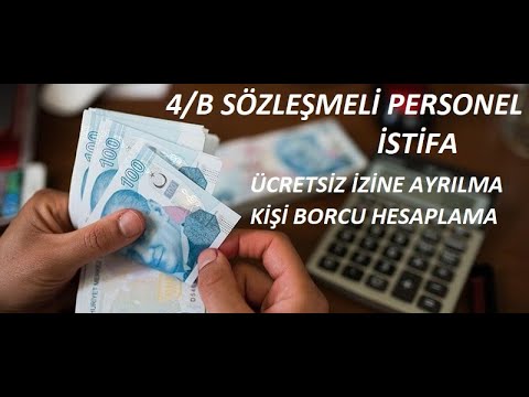 SÖZLEŞMELİ PERSONEL KİŞİ BORCU HESAPLAMA