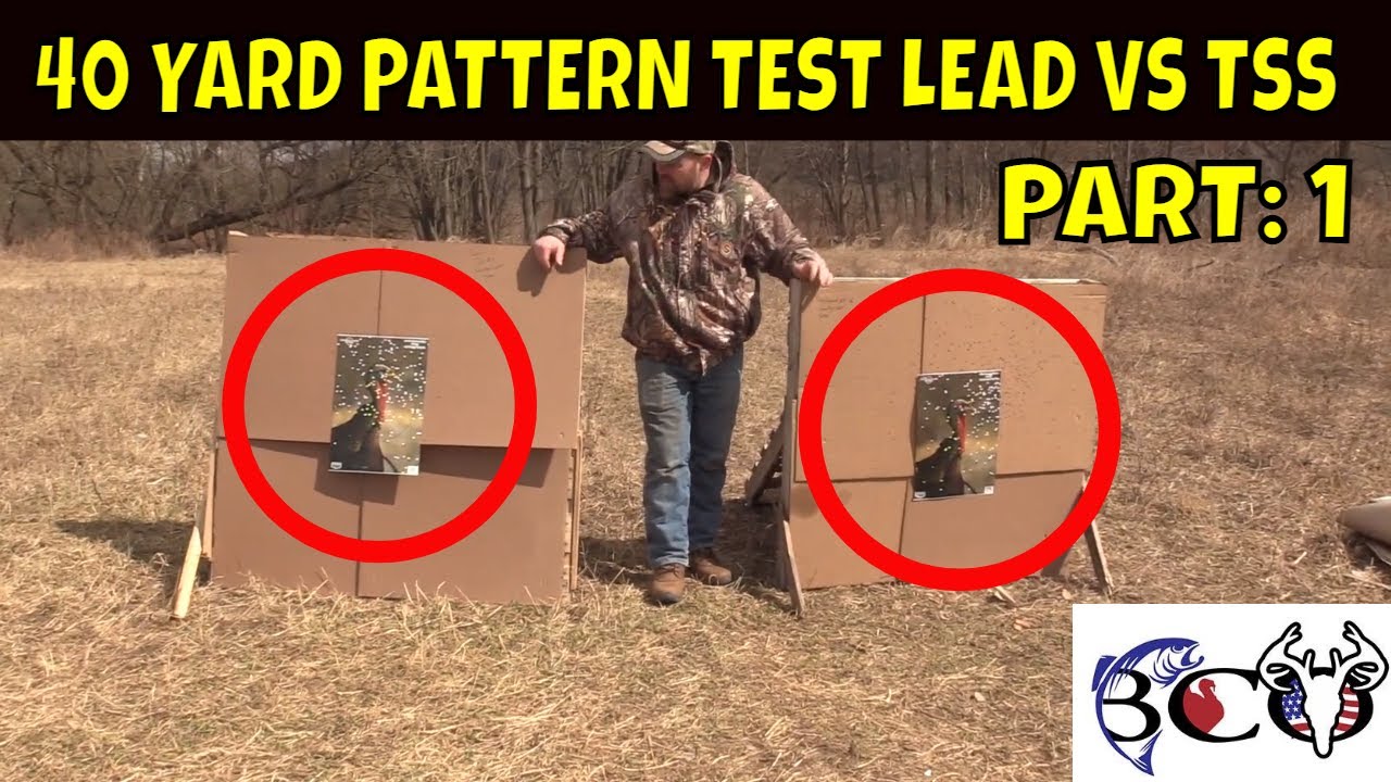 patterning winchester longbeard xr vs federal tss at 40 yards PT: 1 ...