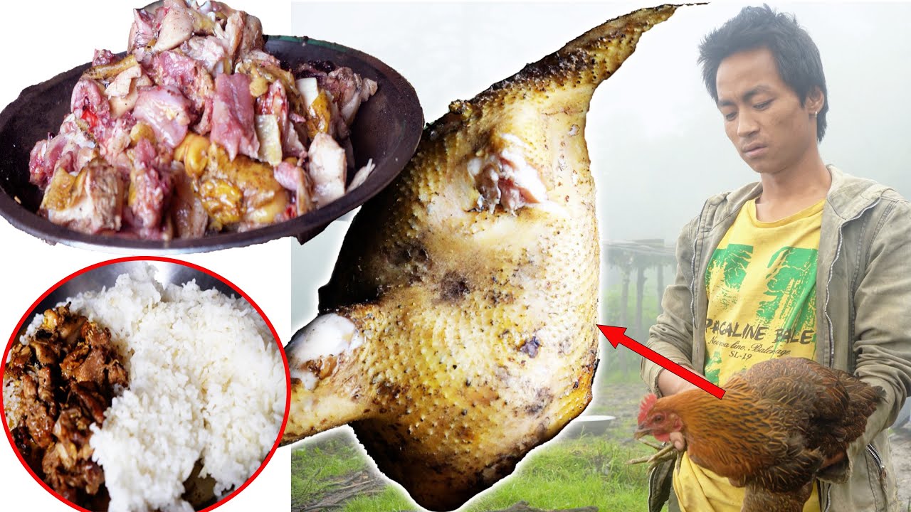 local chicken & rice in lunch || Himalayan kitchen & cooking || - YouTube