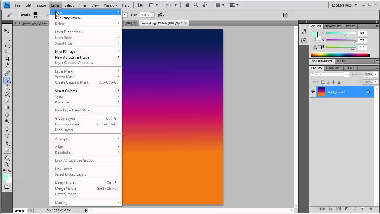 12: Add a new blank layer - YouTube