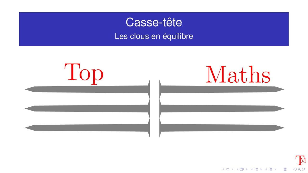 Les clous en équilibre - YouTube