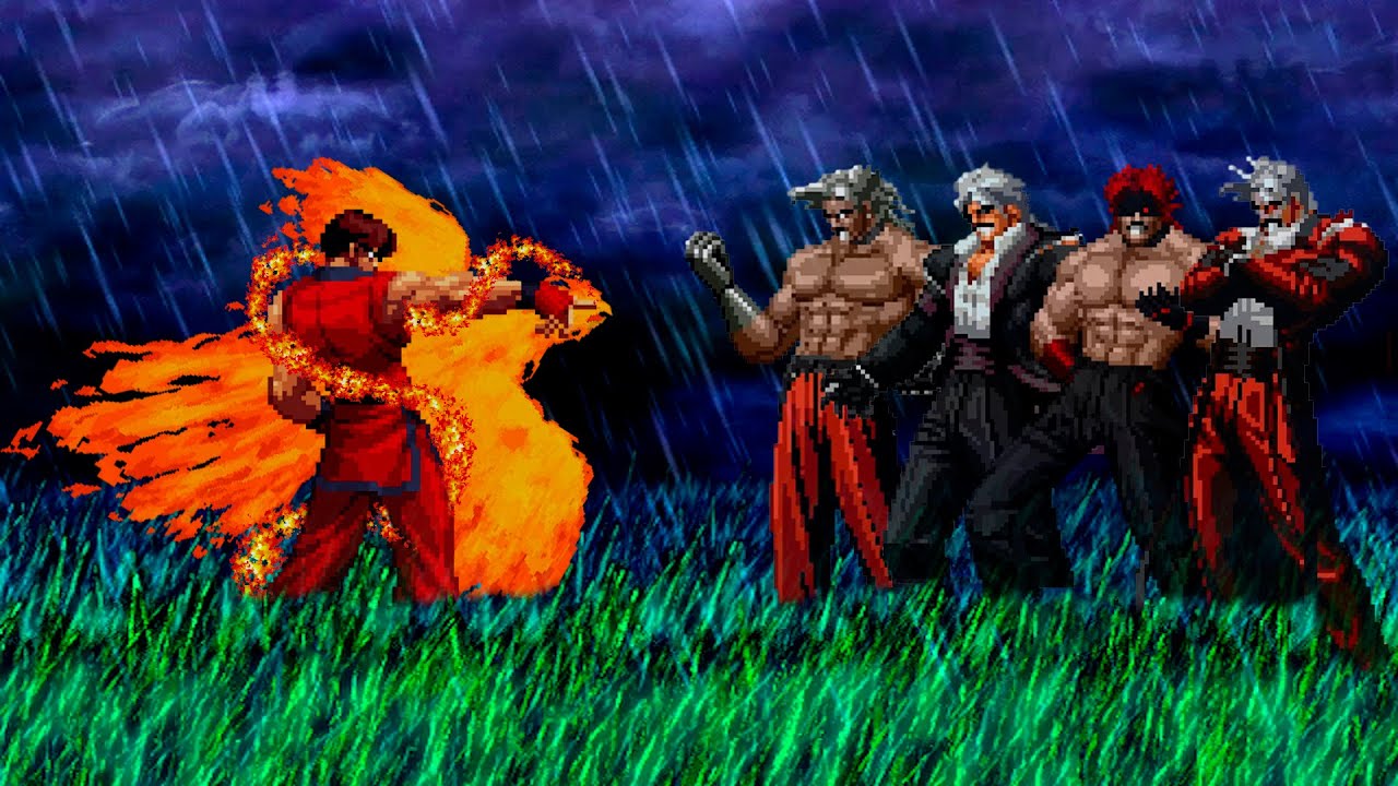[KOF Mugen] God Kim vs Rugal Bernstein Team - YouTube