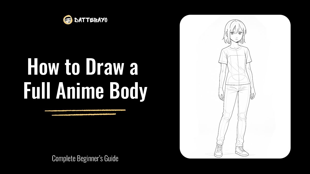 How to Draw a Full Anime Body – Complete Beginner's Guide - YouTube
