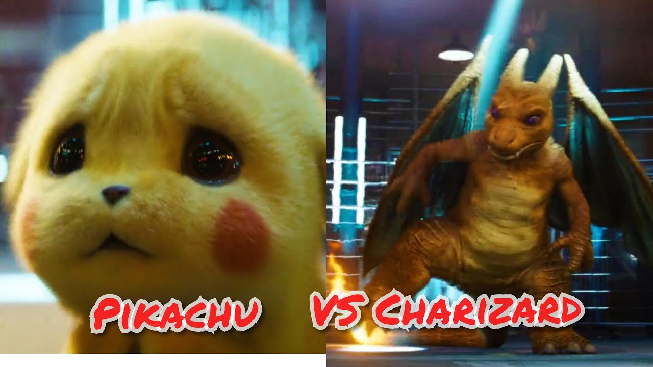 Pikachu vs Charizard, (Pelicula, Pokemon, Detective Pikachu 2019) - YouTube