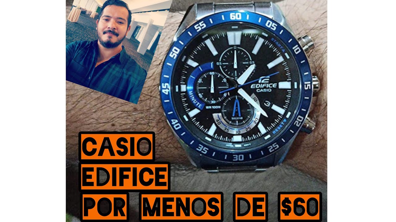 Casio Edifice por menos de $60 dólares...un reloj completo para tu día ...