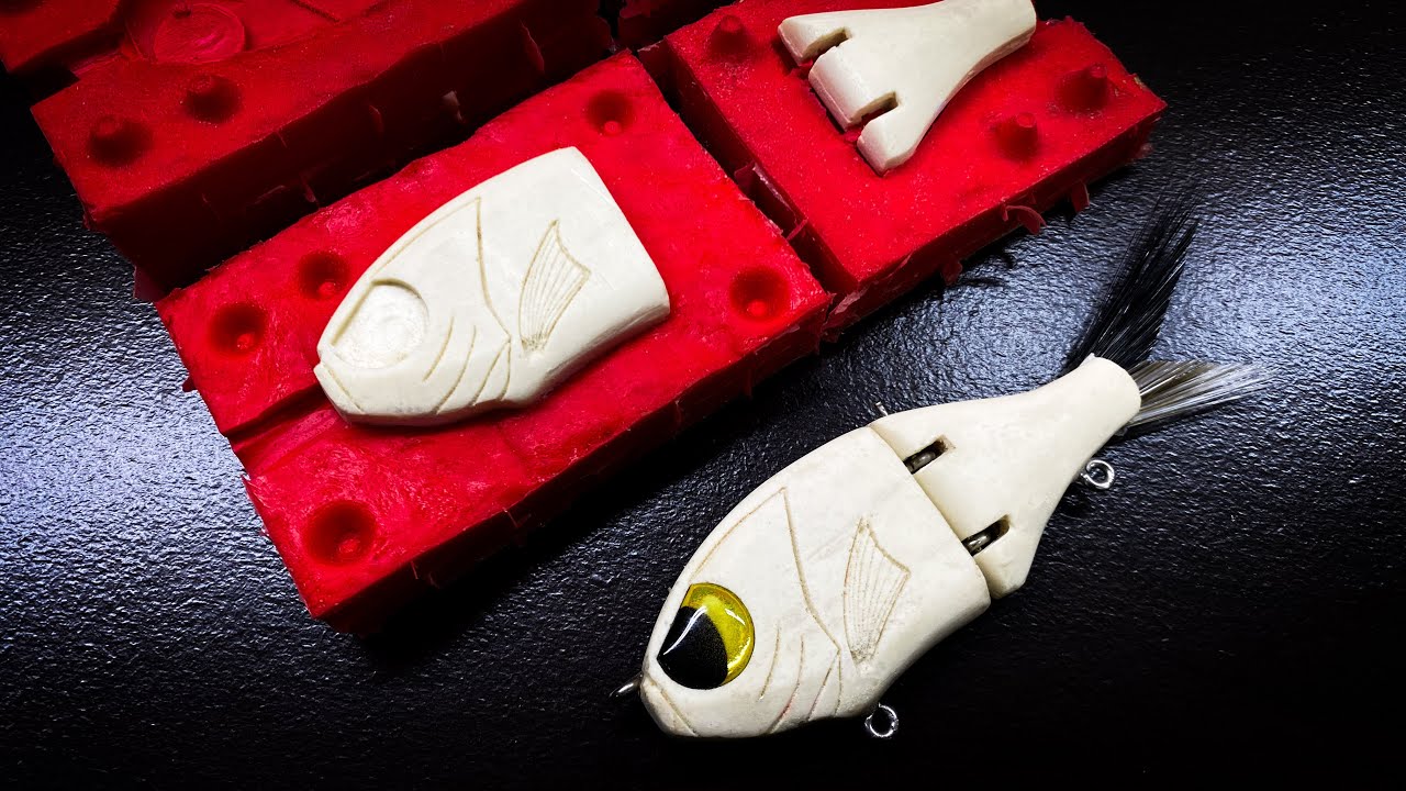 Making Silicone Lure Mold // Resin Poured Fishing Lure - YouTube