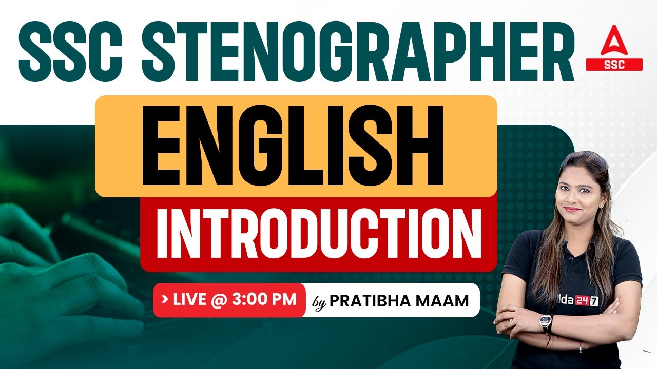 SSC Stenographer 2023 | SSC Steno English By Pratibha Mam ...