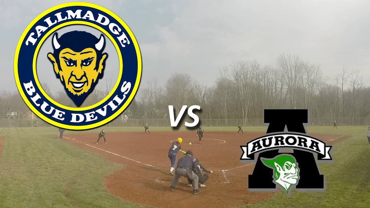 Tallmadge Blue Devils vs Aurora Greenmen JV fastpitch softball game ...