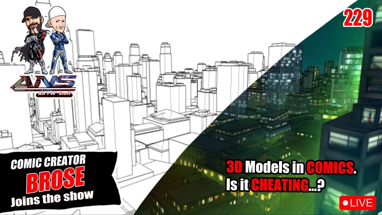 ANS 229: BROSE! || 3D models in COMICS, is it CHEATING…? - YouTube