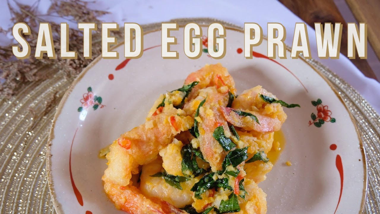 How To Make Salted Egg Prawn - YouTube