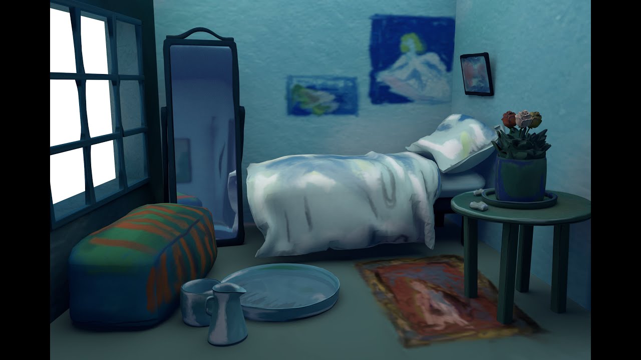 VR Interpretation of Picasso's "Blue Room" - YouTube