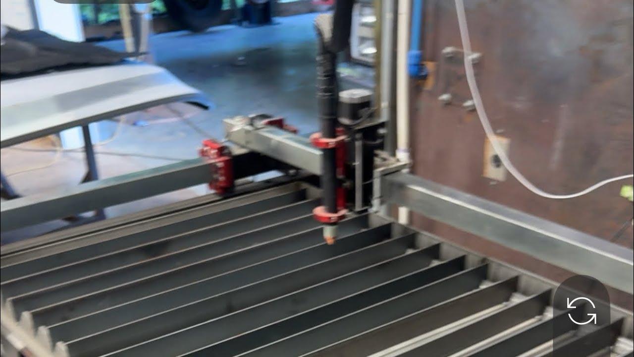 Crossfire Pro CNC plasma table - YouTube