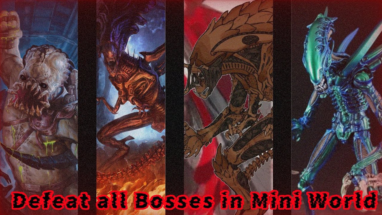 Defeat all Bosses in Mini World - YouTube