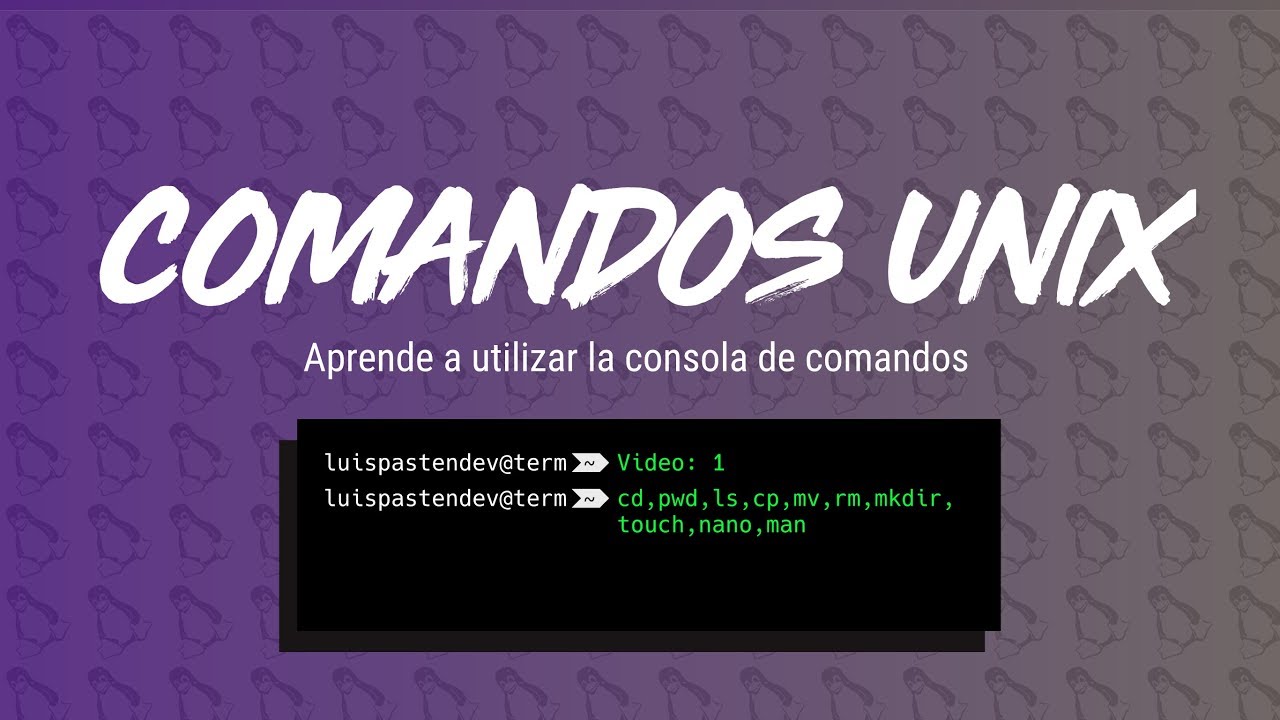 Minicurso: Comandos Unix 1 - YouTube