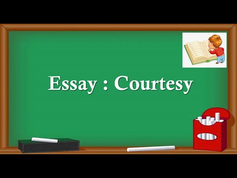 Essay Courtesy in English in 250 words - YouTube
