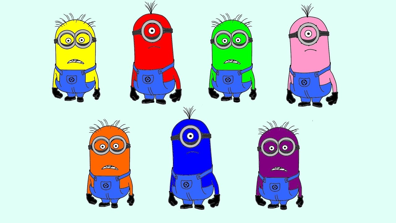 Learn Colors With Minions Video For Kids - YouTube
