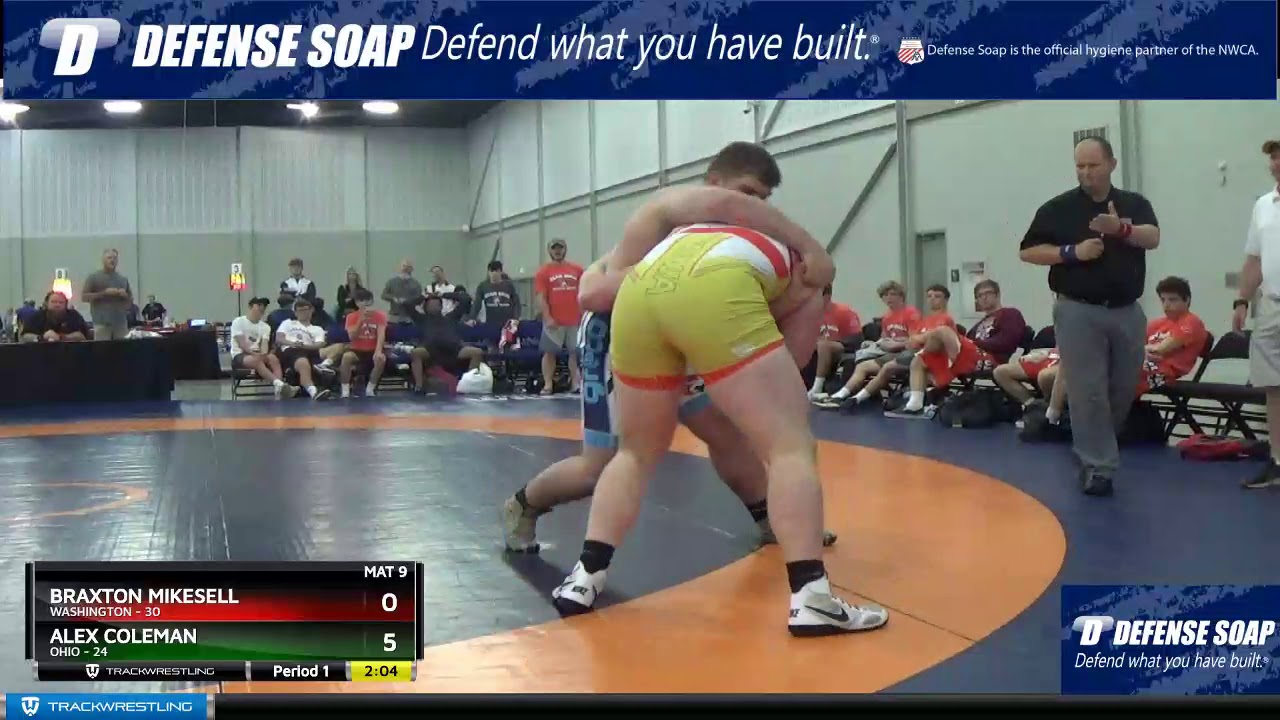 Mat 9 285 Braxton Mikesell Washington Vs Alex Coleman Ohio - YouTube
