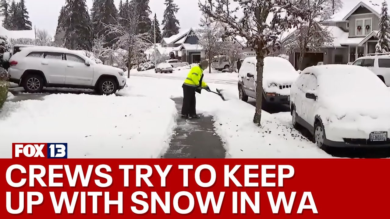 Washington snow: Tracking road conditions, snow totals and cleanup ...