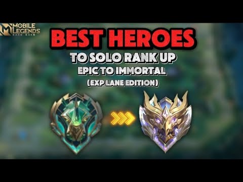 Best Heroes to Dominate the EXP Lane and Reach Immortal! #mlbb #fyp # ...