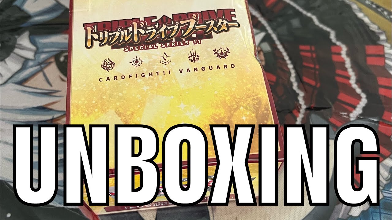 Unboxing: Triple Drive Booster for Cardfight!! Vanguard - YouTube