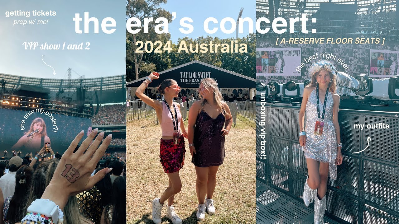 ERA'S TOUR VLOG: vip tickets, prep with me, costume, merchandise + 2 ...