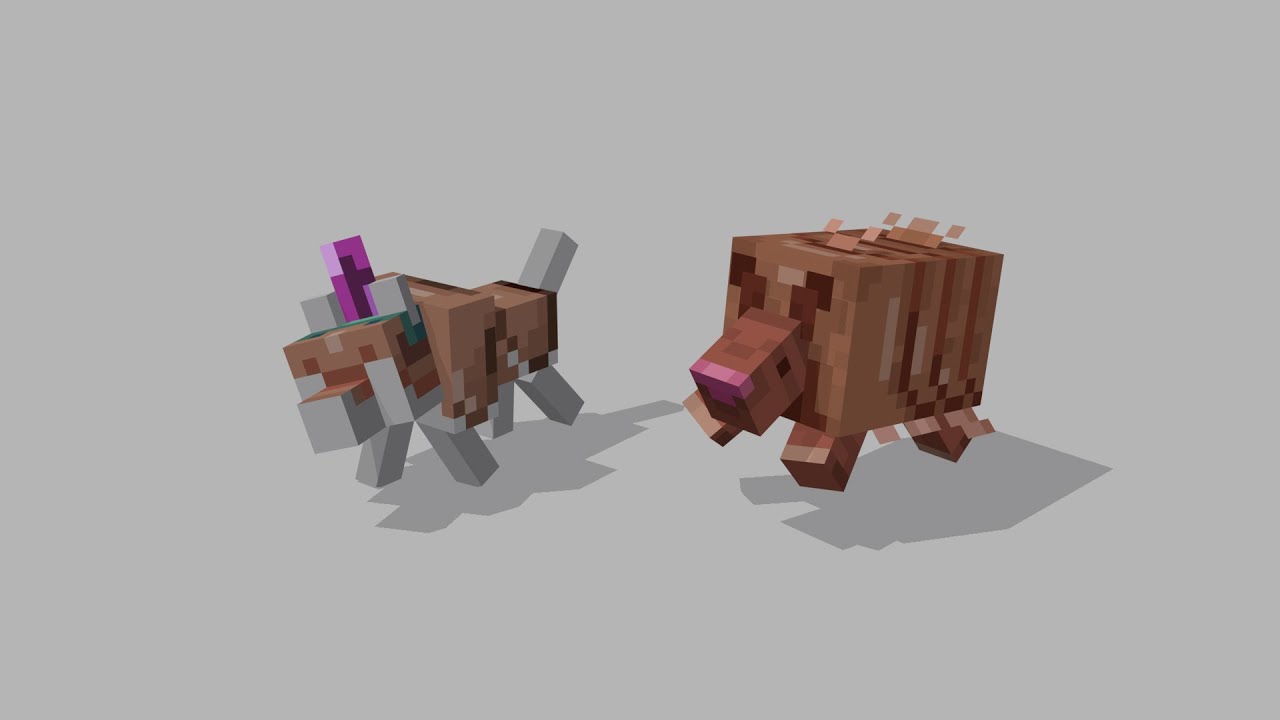 Ideas For The New Armadillo Mob - Minecraft Animation - YouTube