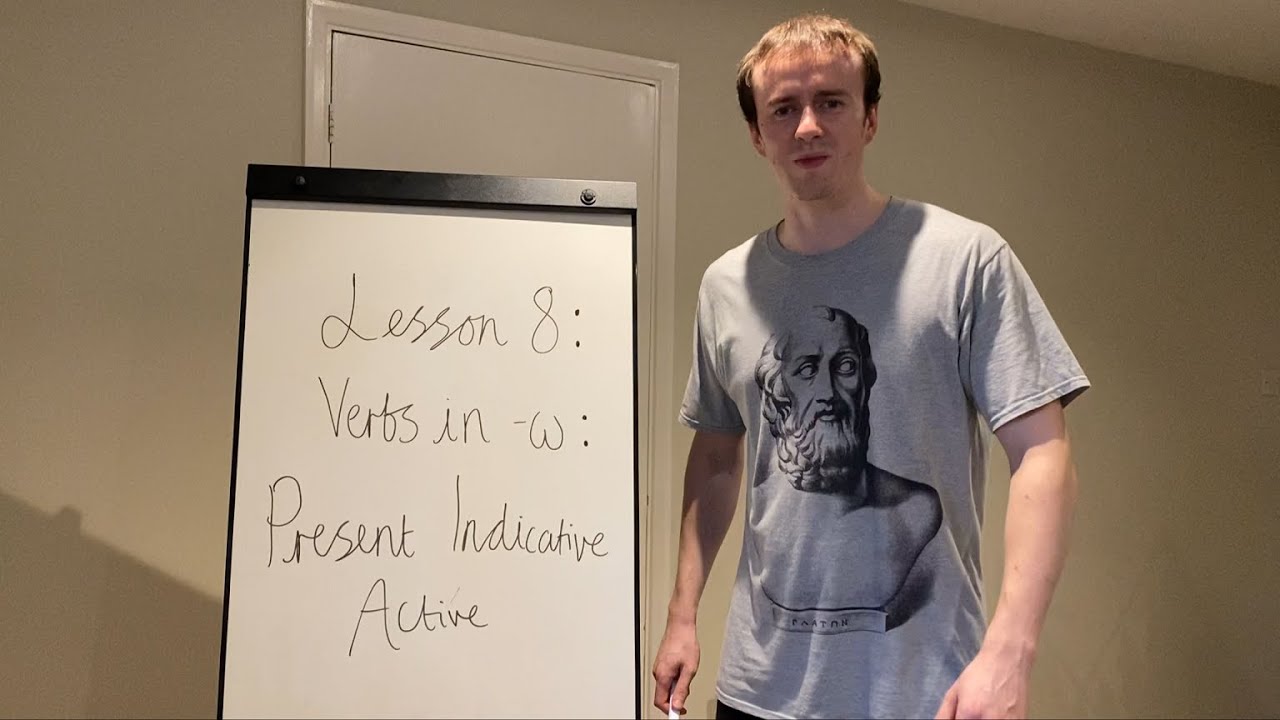 Ancient Greek Lesson 8: Verbs in -ω: Present Indicative Active - YouTube