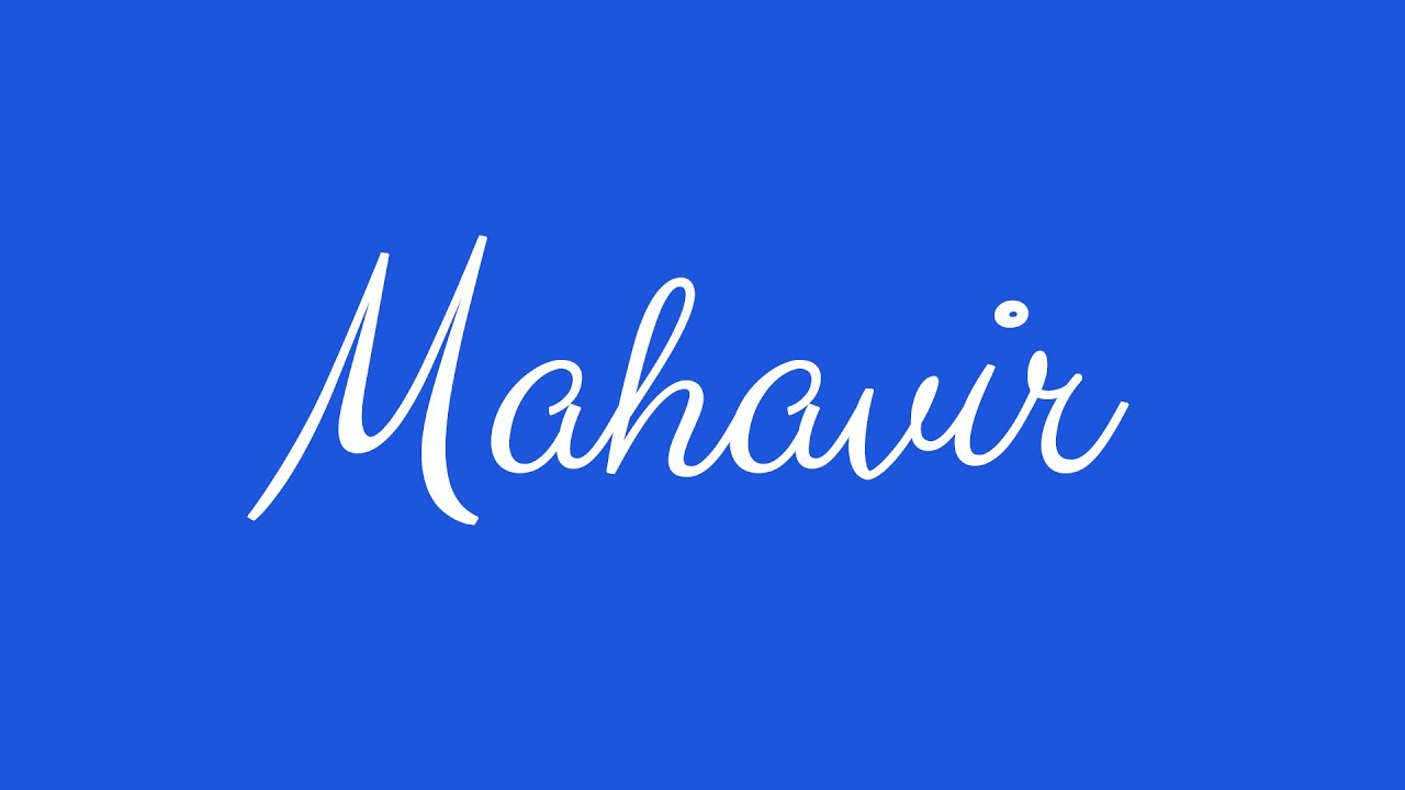 Learn how to Sign the Name Mahavir Stylishly in Cursive Writing - YouTube