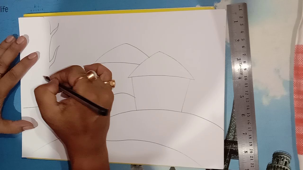 Drawing for students with colour (6 to 10 years) - YouTube