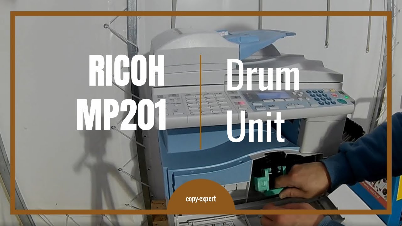 Drum Unit Ricoh MP201 Copier part 4 - YouTube