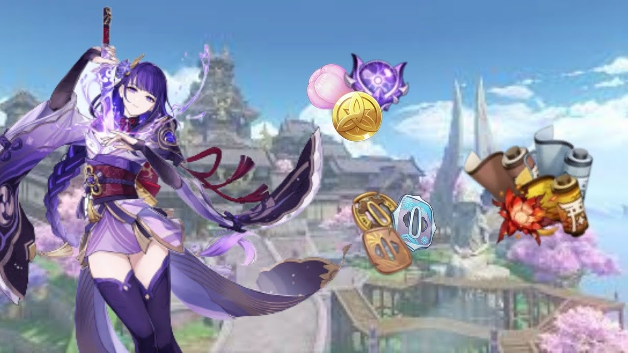 Leveling Up Raiden Shogun's Level and Talents | Genshin Impact - YouTube