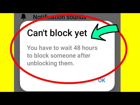Facebook Messenger | You have to wait 48 hours to block someone after unblocking them