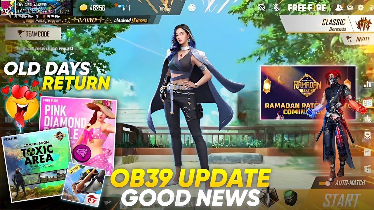 FREE FIRE OB39 UPDATE ll FREE FIRE OB39 UPDATE DETAILS ll FREE FIRE NEW ...